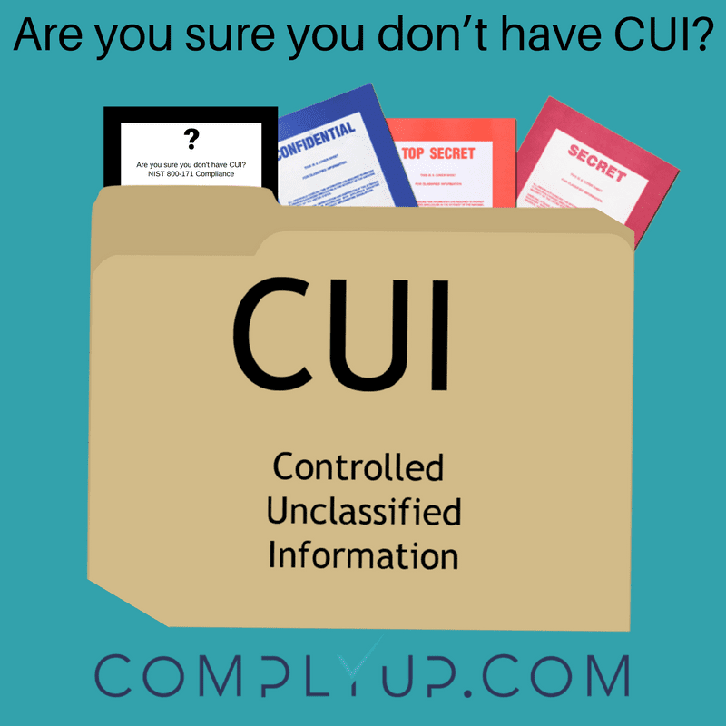 Will A We Don t Have CUI Argument Work Compliance Assessment Will A We Don t Have CUI Argument Work Compliance Assessment